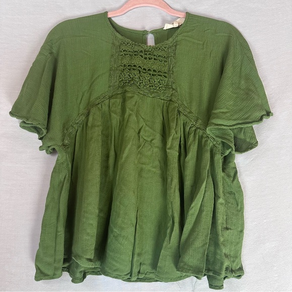 entro | Tops | Entro Flowy Embroidered Blouse M | Poshmark